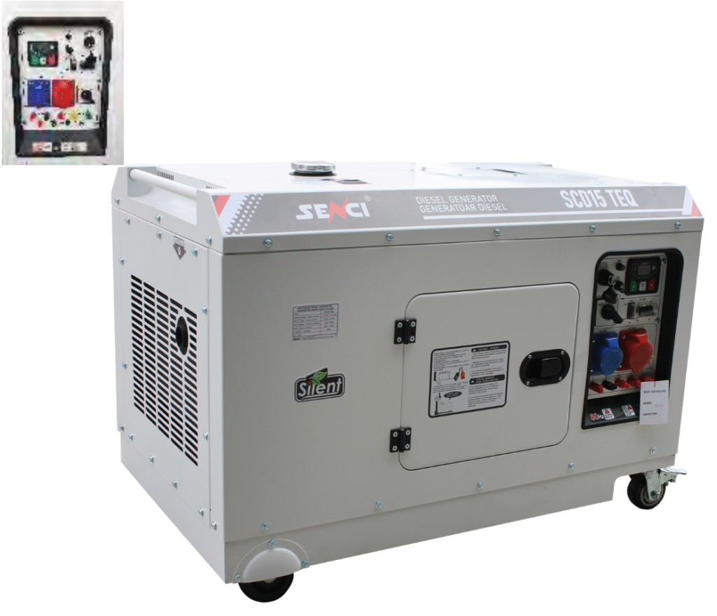 Generator diesel insonorizat SCD15 TEQ putere max. 15kVA 230V/400V, cu ...